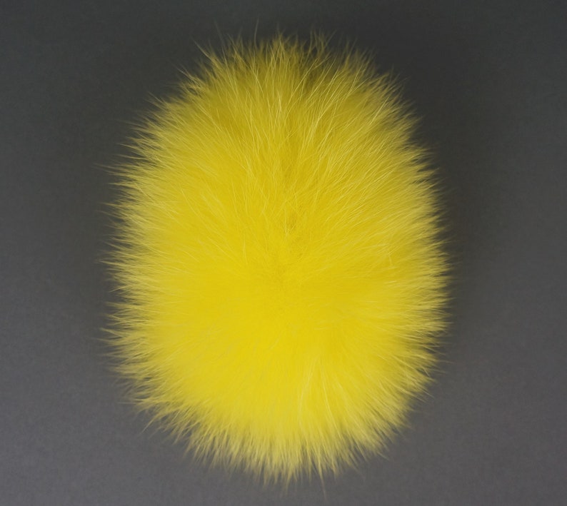 2 Pcs Yellow Fur Slides Fluffy Stripe Fox Fur Pelt Fur - Etsy