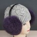 Earmuffs Purple, Real Fur Earmuffs, Earmuffs Fur, Rabbit Fur Earmuffs ...