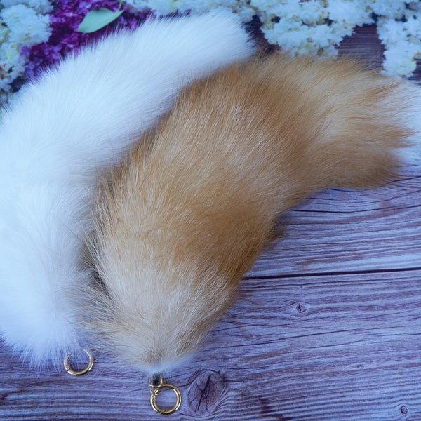 Fox Tail Keychain - Etsy
