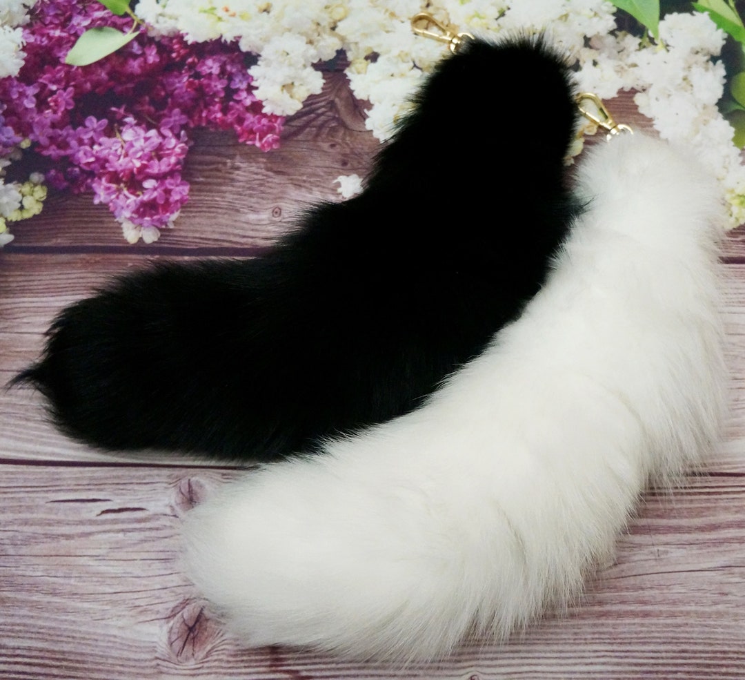 Fox Tail Keychain, Tail Keychain, Fur Tail Keychain, Tail Key Ring, Bag ...
