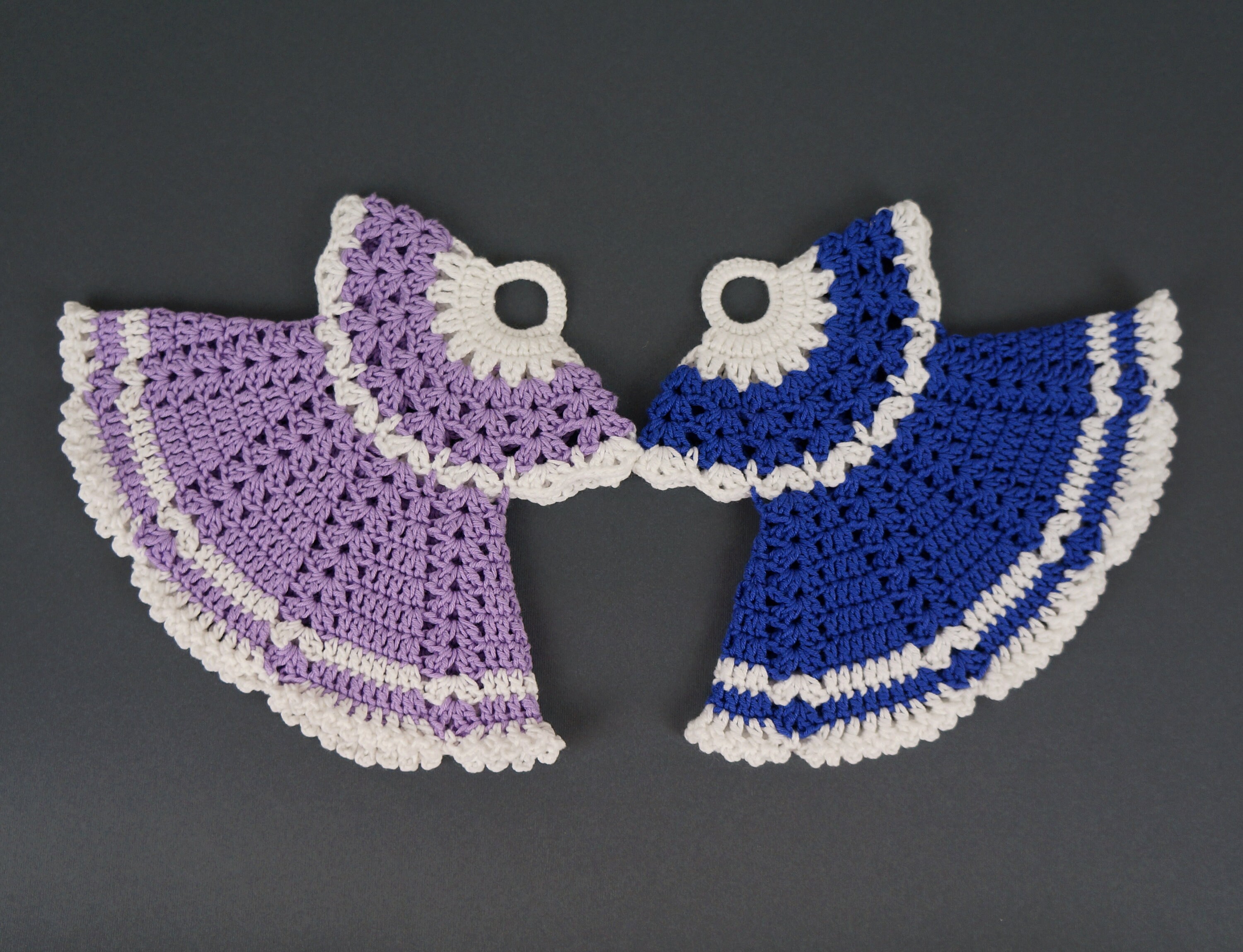 Crochet Pot Holders Dress Potholders Crocheted Potholders - Etsy