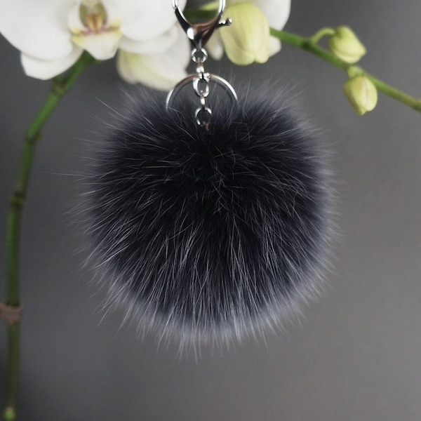 Fur Ball Keychain - Etsy