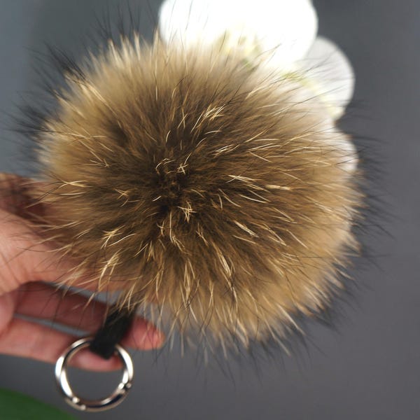 Fur Ball Keychain - Etsy