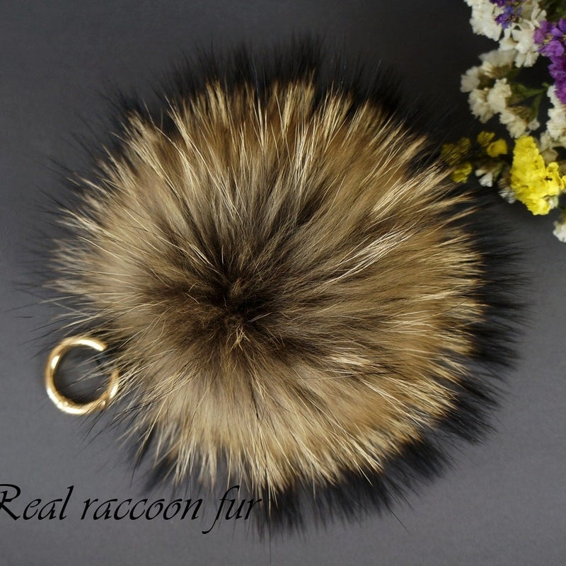Fur Ball Keychain - Etsy