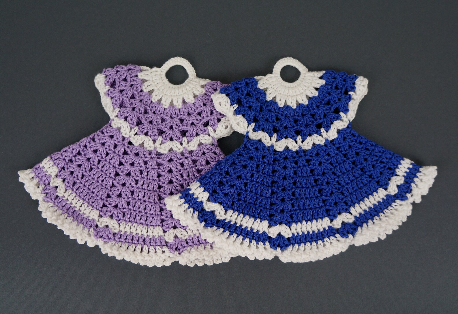 Crochet Pot Holders Dress Potholders Crocheted Potholders - Etsy