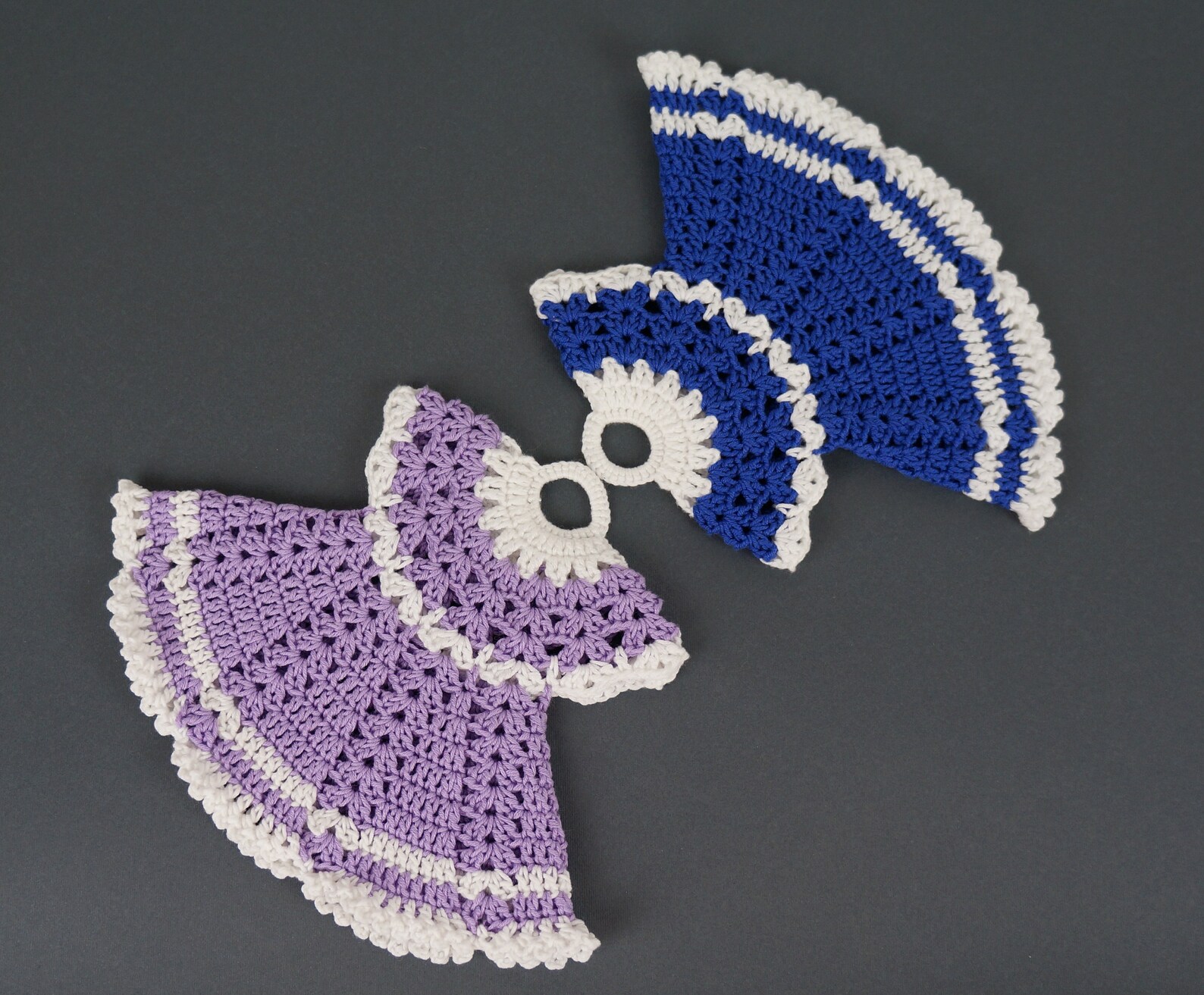 Crochet Pot Holders Dress Potholders Crocheted Potholders - Etsy