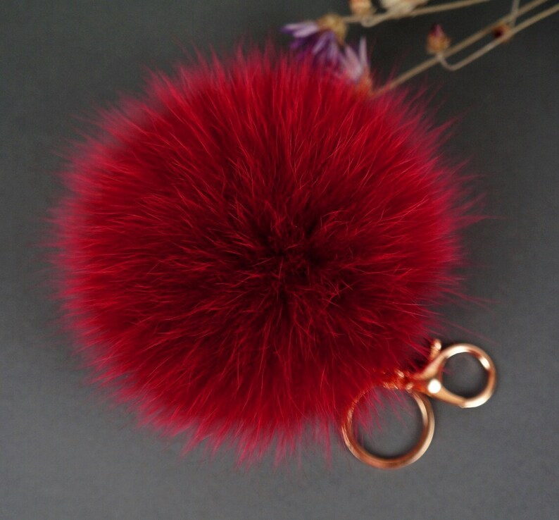 Fur Keychain/ Bag Charm Keyring/ Fluffy Fur Key Chain/fox Fur - Etsy