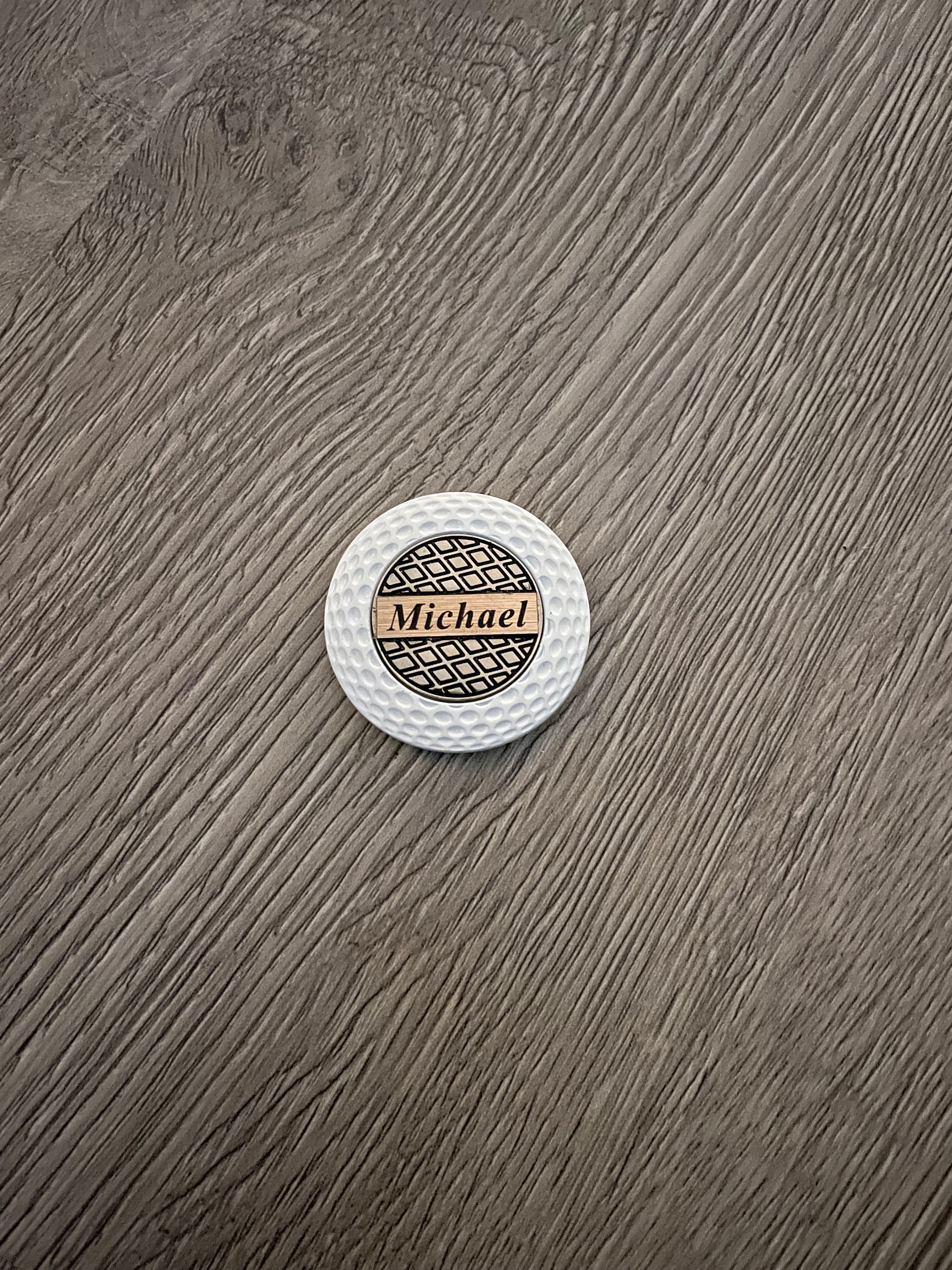 Golf Ball Marker Poker Chip Holder With Personalized | Etsy