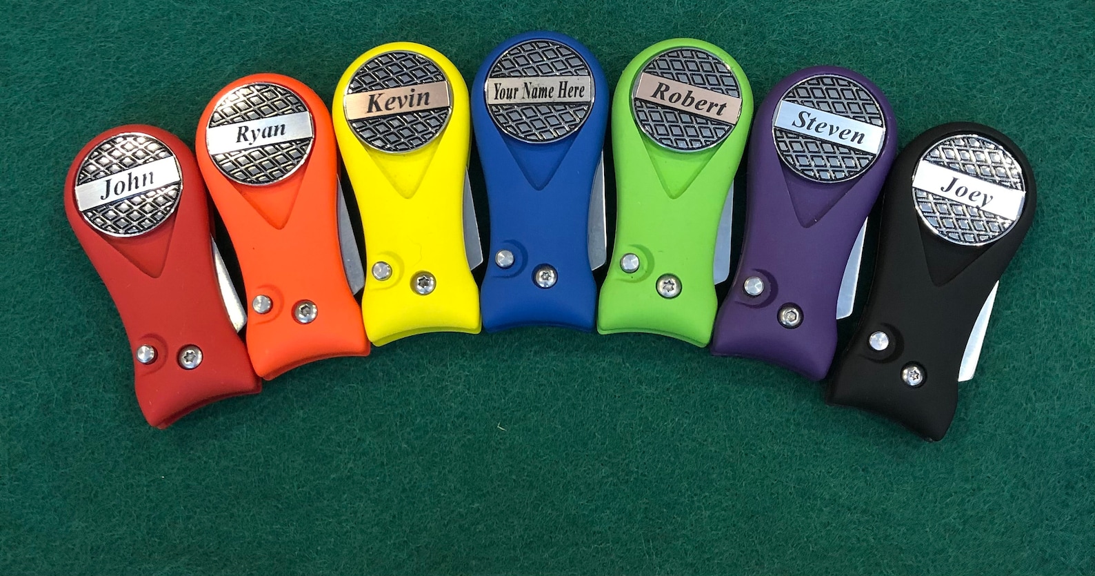 Personalized Golf Ball Marker with Magnetic Divot Tool | Etsy