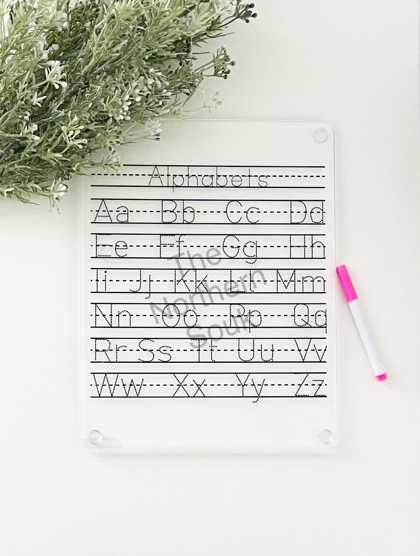 Alphabet Tracing Board - Etsy