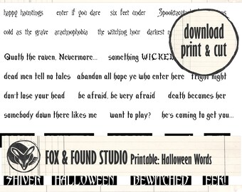 Letters & Words Printable Set 7 Pages - Etsy