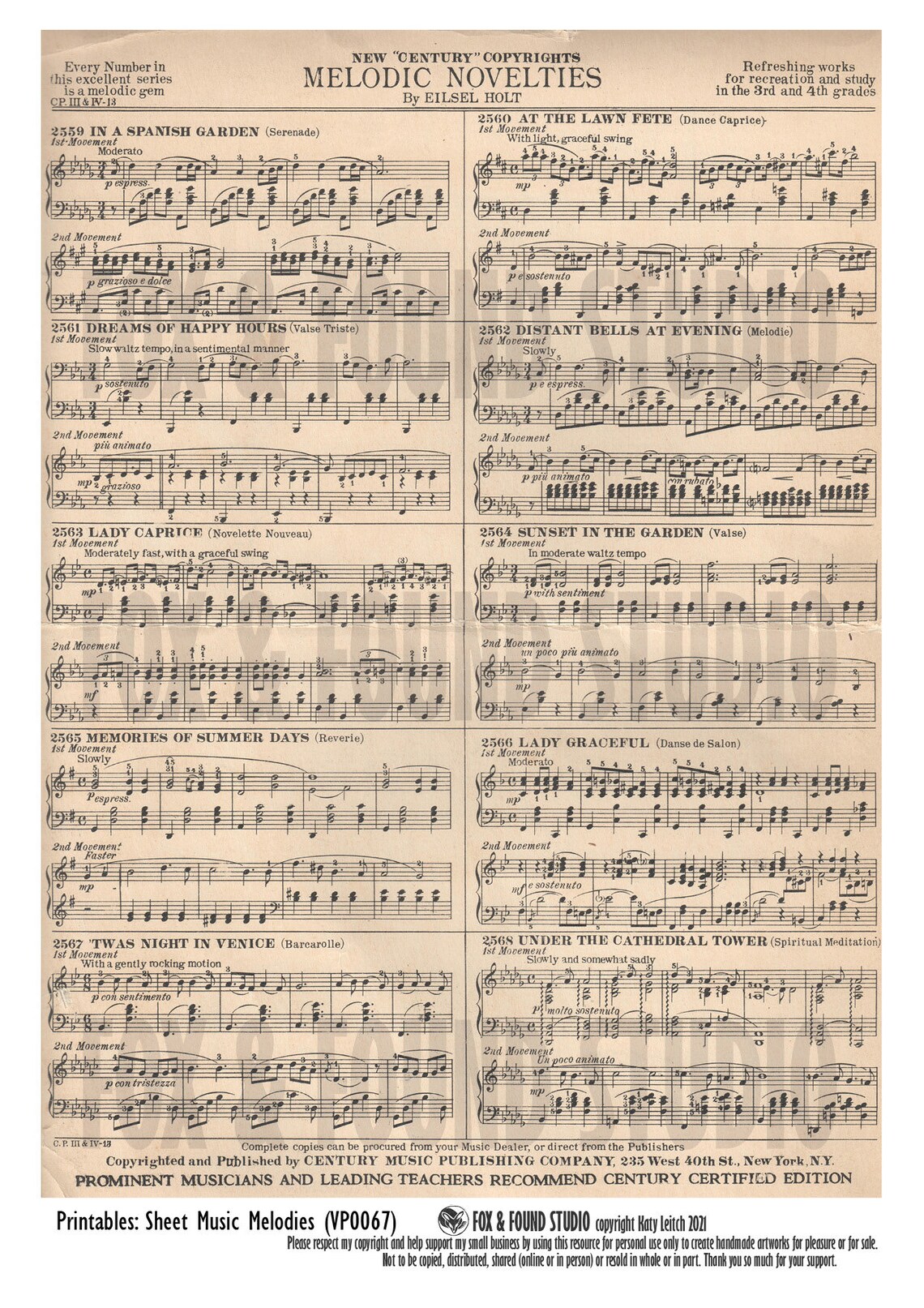 Antique Music Sheet Book Page Printable Ephemera, Digital Download, A4 ...