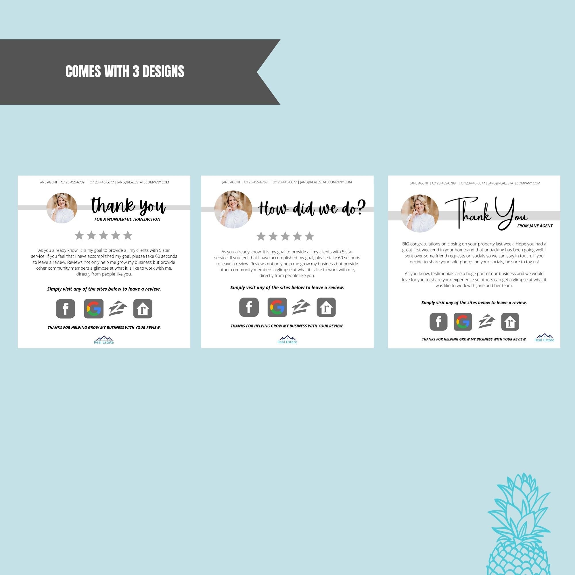 Testimonial Review Request to Text to Clients | Real Estate Template ...