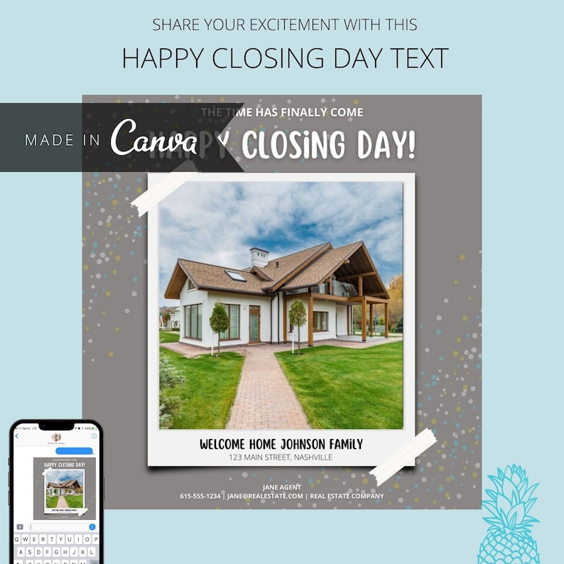 Congratulations Closing Day Text to Clients | Real Estate Template ...