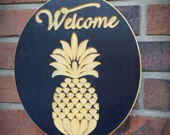 Pineapple Sign | Etsy