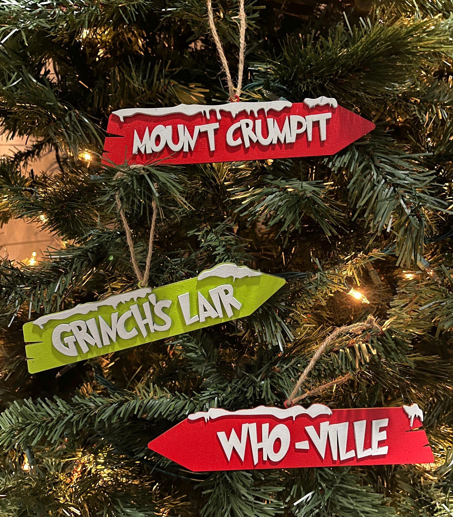 Mount Crumpit - Grinch Lair - Who-ville Sign, Stocking Sign, Christmas ...