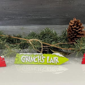 Mount Crumpit - Grinch Lair - Who-ville Sign, Stocking Sign, Christmas ...