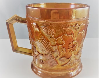 Carnival glass cup | Etsy