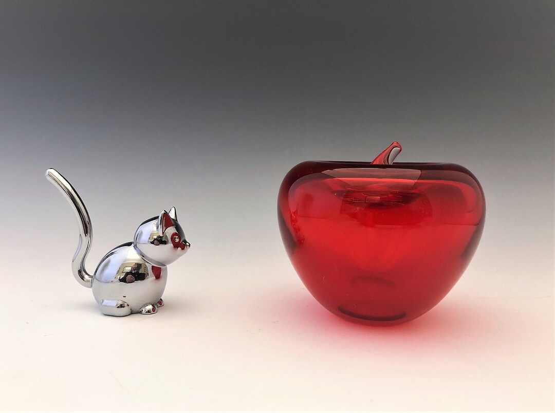Vintage Glass Apple - Blenko Apple - Etsy