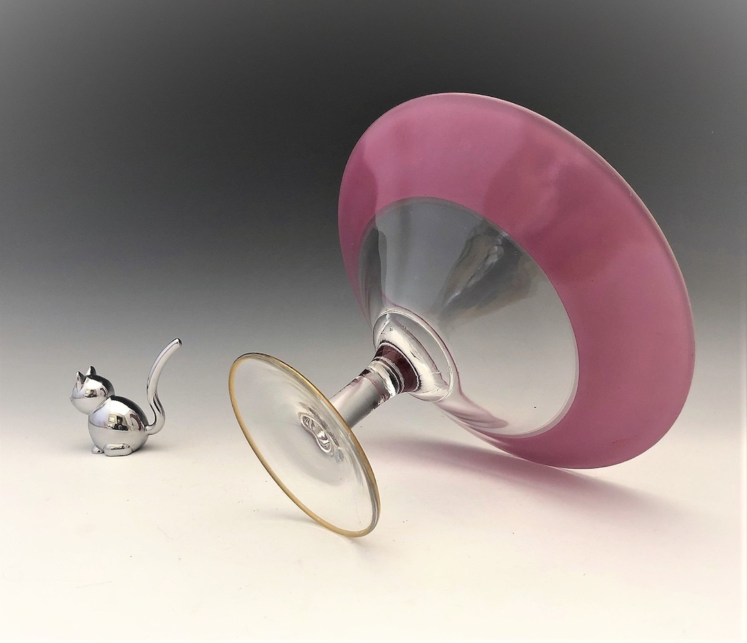 Vintage Westmoreland Compote With Purple Decoration - Jelly Compote - Etsy