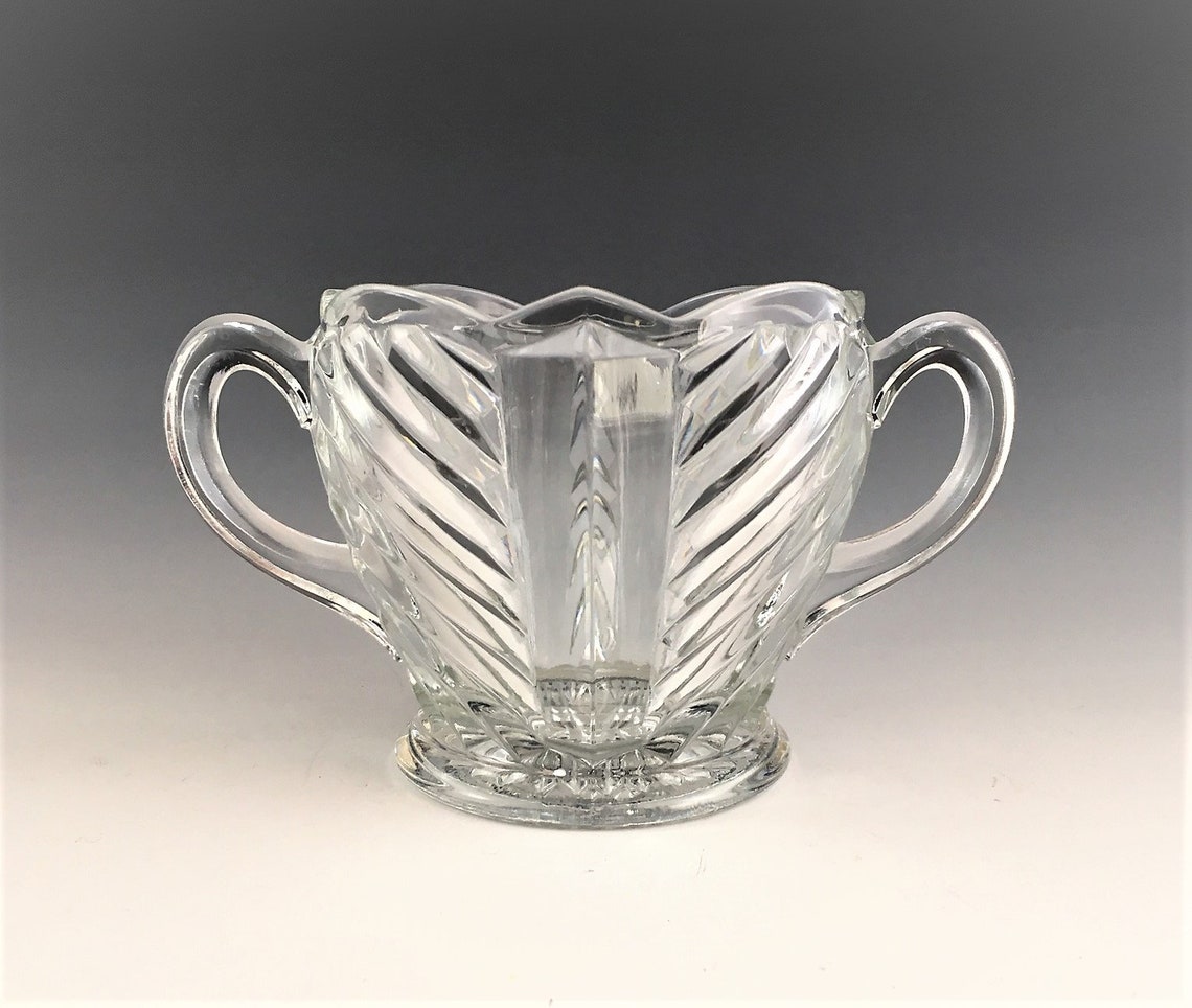 Vintage Indiana Glass Breakfast Set Art Deco Style Pattern | Etsy