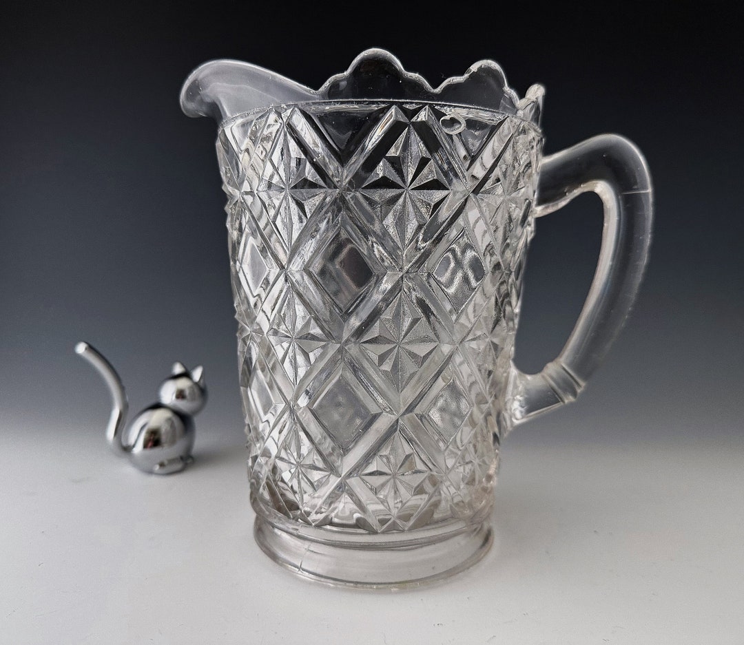 EAPG Pitcher - Model Flint Glass Company - No. 851 Line - Deep Star ...