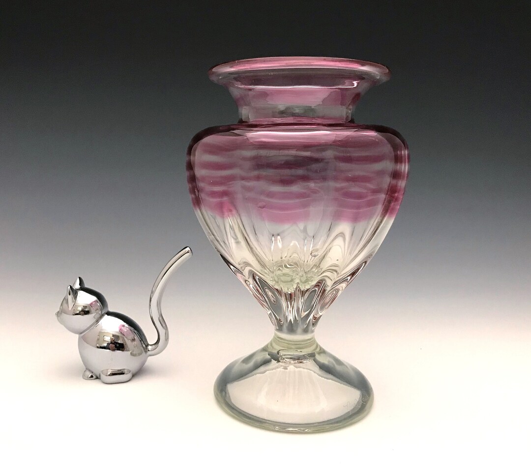 Noel Laue Blown Glass Vase - Hard to Find Piece - Master Glass Blower ...