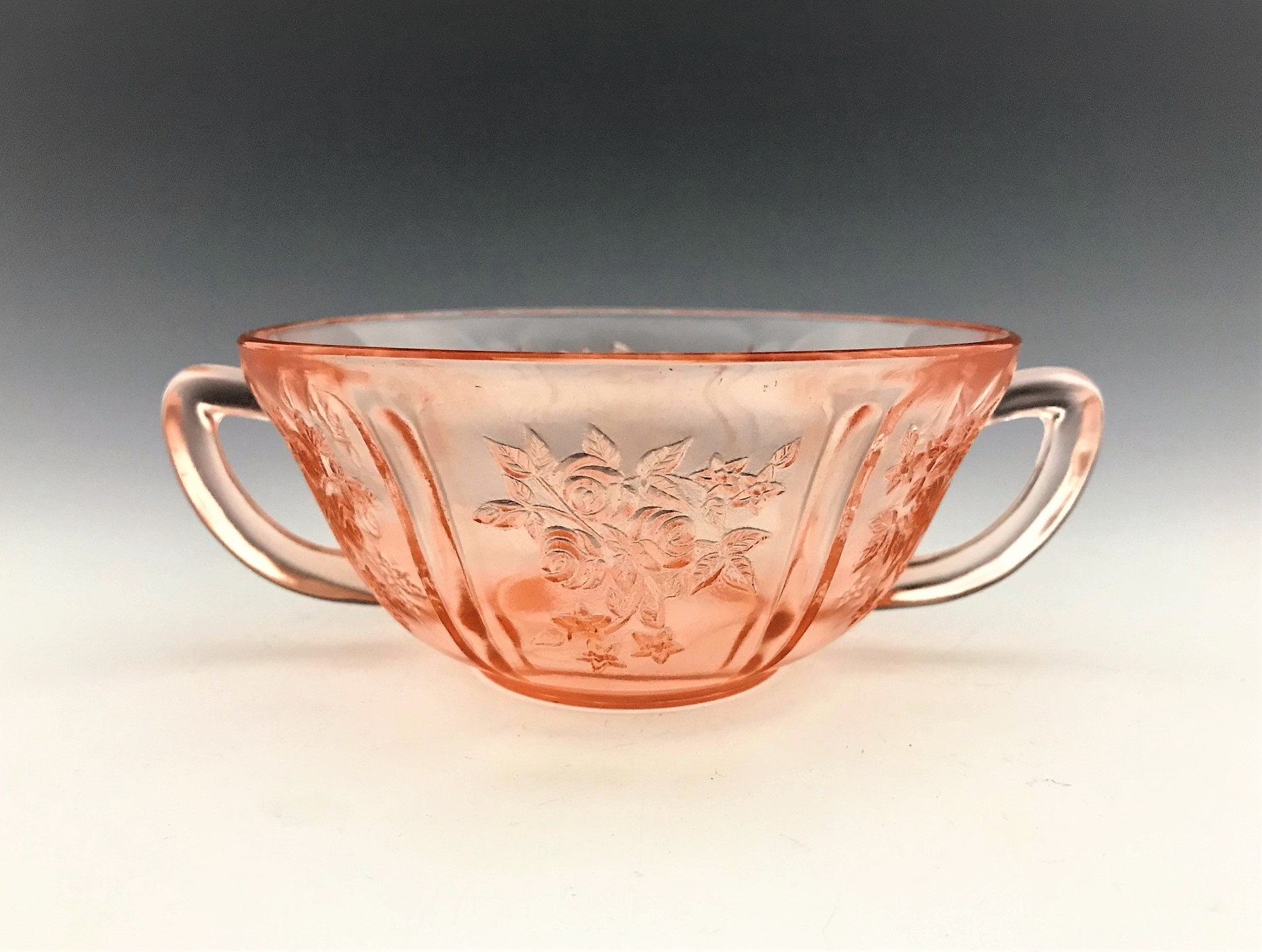 Pink Depression Glass Rose Of Sharon Pattern at Logan Newbigin blog