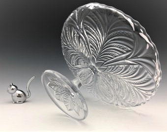 Early American Pressed Glass Compote, Bryce, Higbee and Company Bonair ...