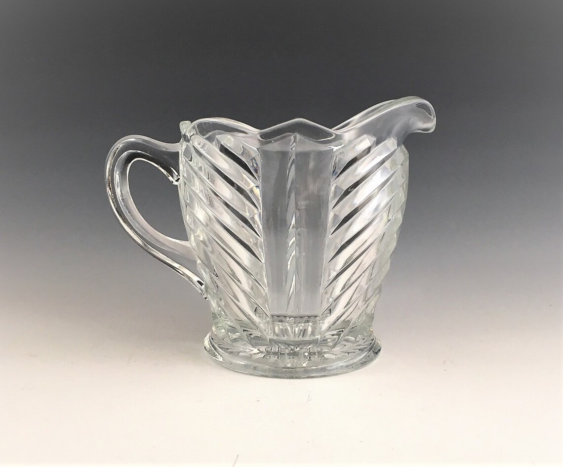 Vintage Indiana Glass Breakfast Set Art Deco Style Pattern | Etsy