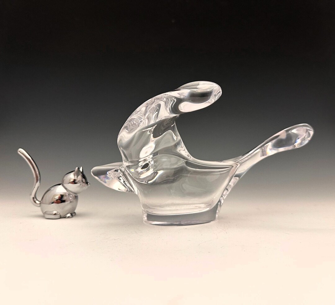 Vintage Glass Bird Bowl/sculpture - Etsy
