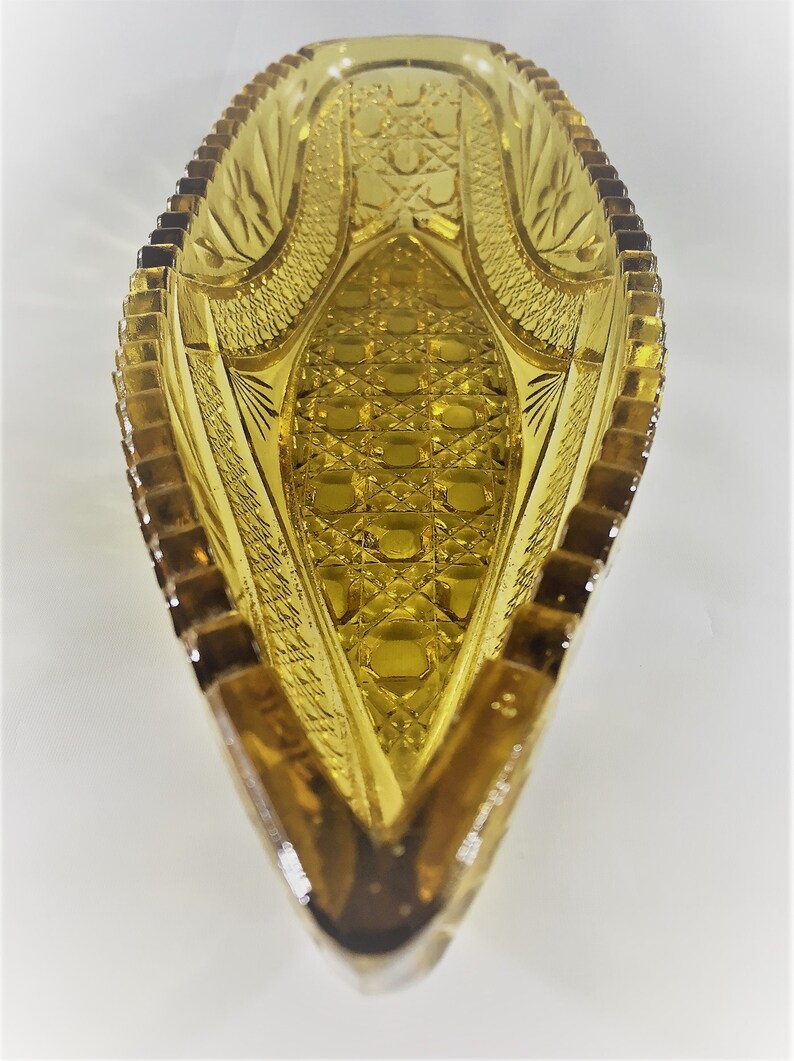 Vintage Kemple Glass Celery Tray or Relish Dish - Innovation Canoe in ...