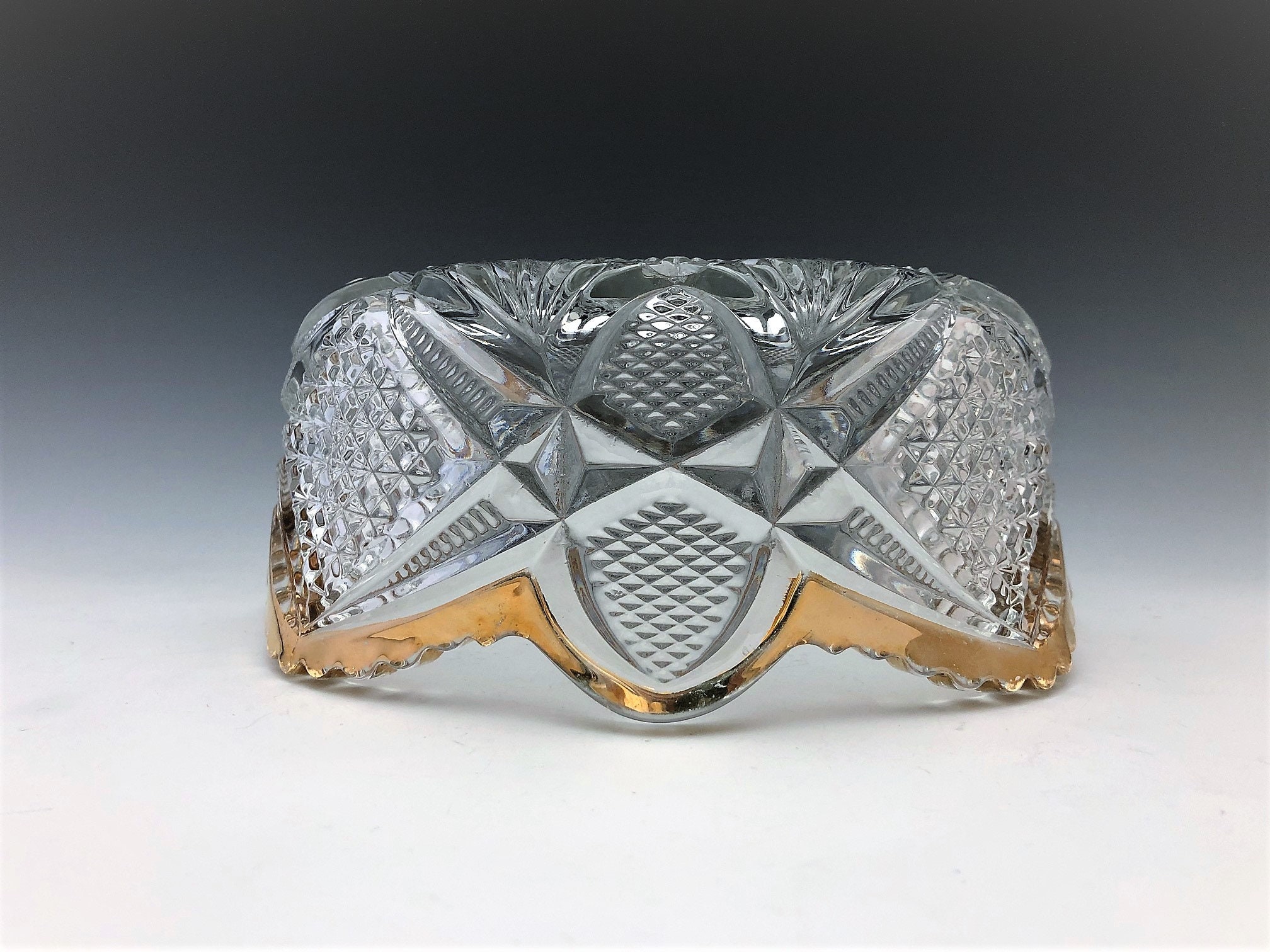 EAPG Bowl U.S. Glass Company No. 15048 Pennsylvania OMN | Etsy