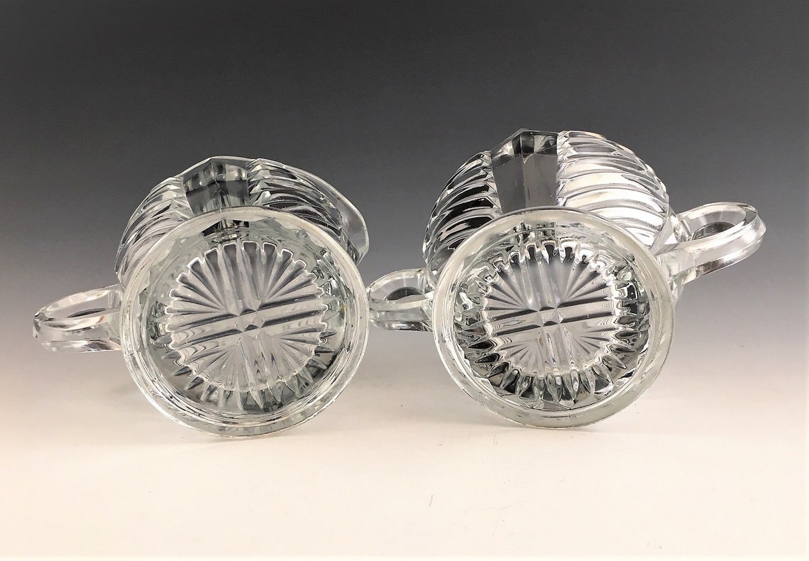 Vintage Indiana Glass Breakfast Set Art Deco Style Pattern - Etsy
