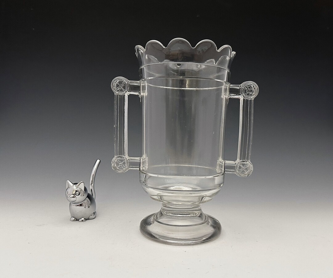 EAPG Celery Vase - Mckee and Brothers - City Pattern - AKA Crossed ...