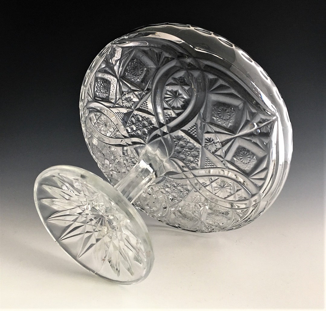 EAPG Compote - John B. Higbee Glass - Alpha Pattern (OMN) - AKA Rexford ...