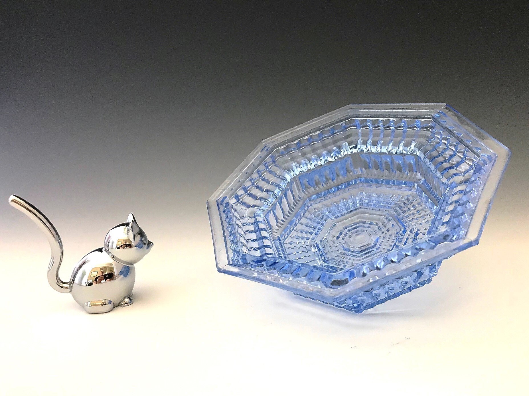 Vintage Art Deco Skyscraper Lamp Shade Diffuser Blue Glass - Etsy