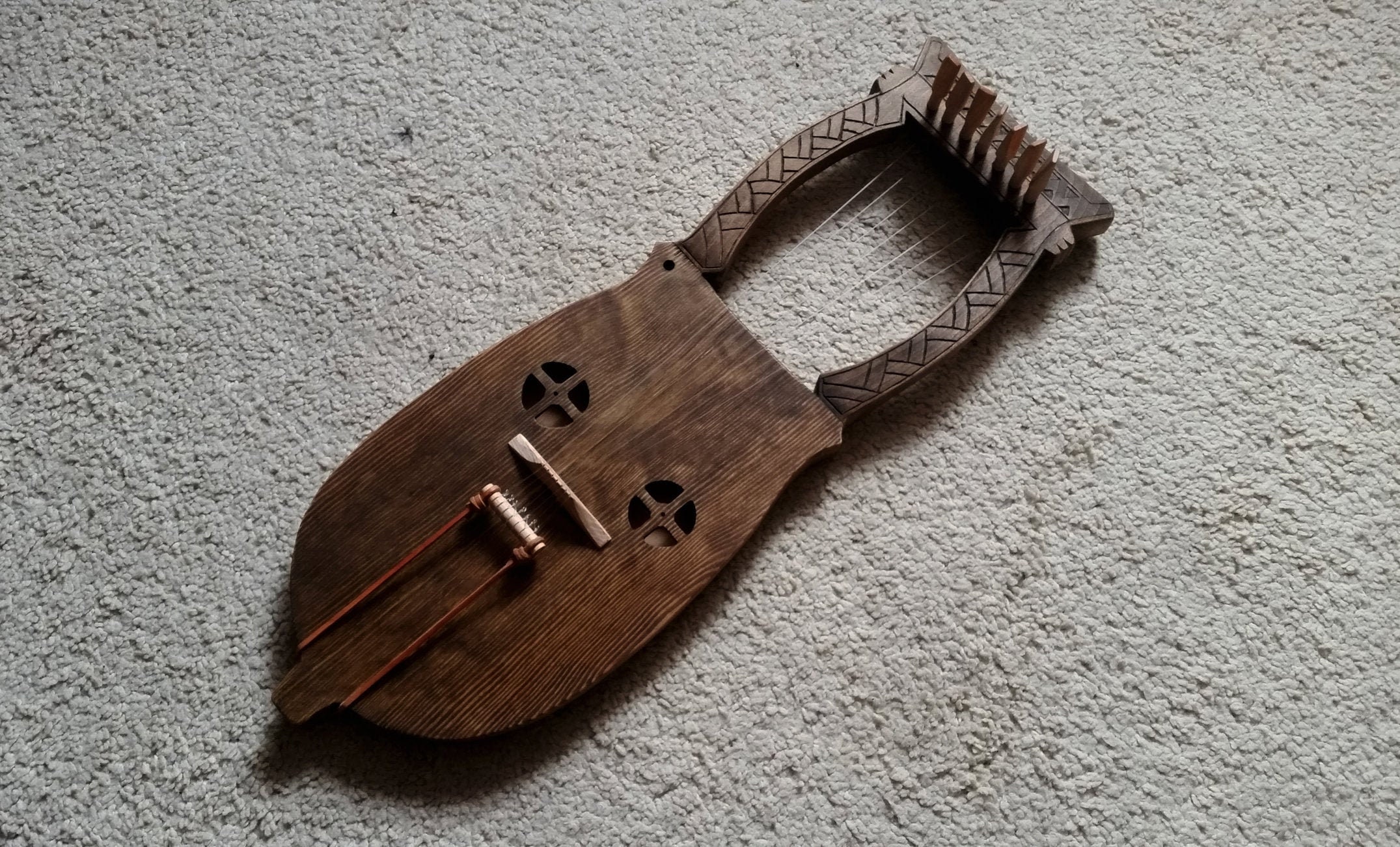 Kravik Lyre Scandinavian 7 String Harp - Etsy