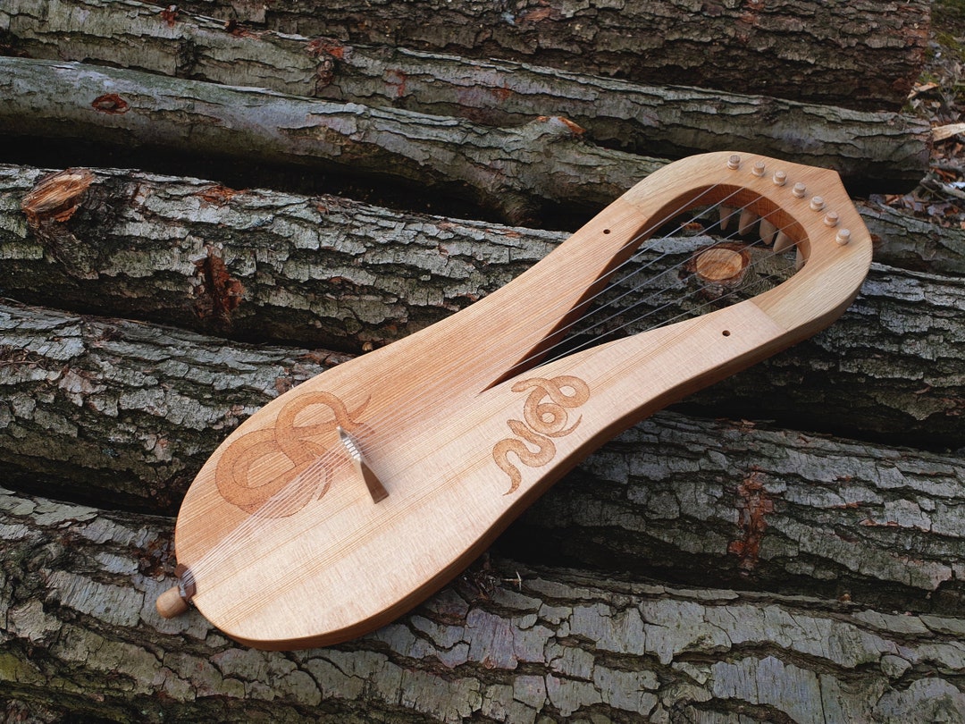 Norum Scandinavian Viking Lyre With Ornaments - Etsy