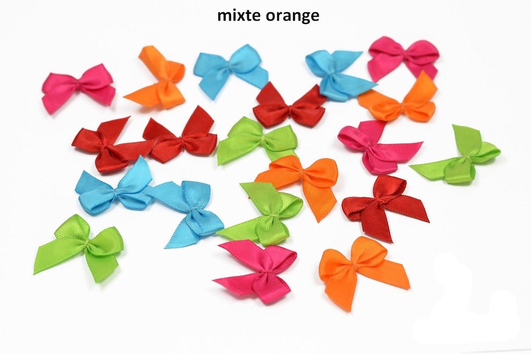 Set of 20 Satin Bows 2,5 Cm X 2 Cm - Etsy