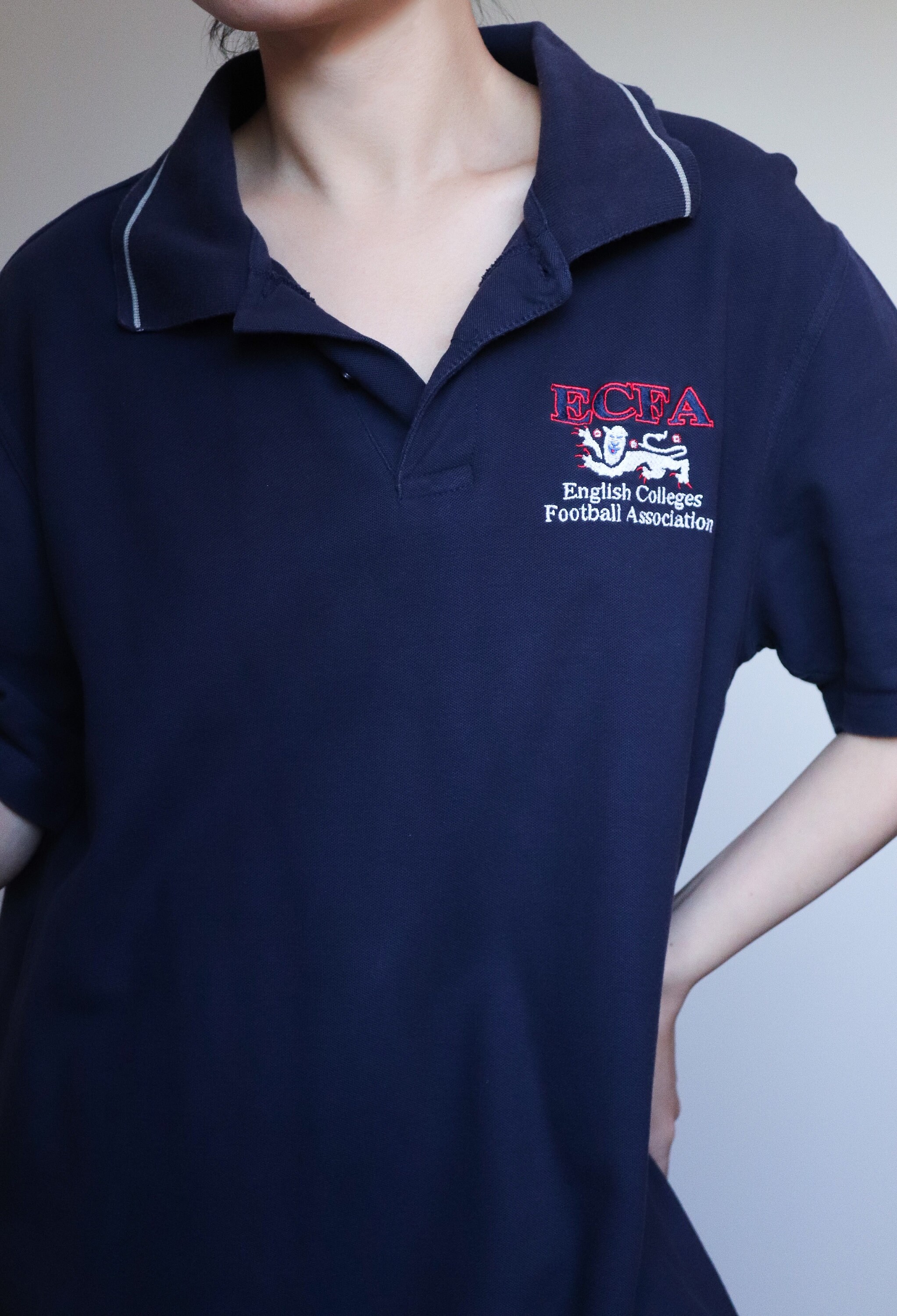 Unisex Vintage Ecfa english Colleges Football Association Short Sleeves ...