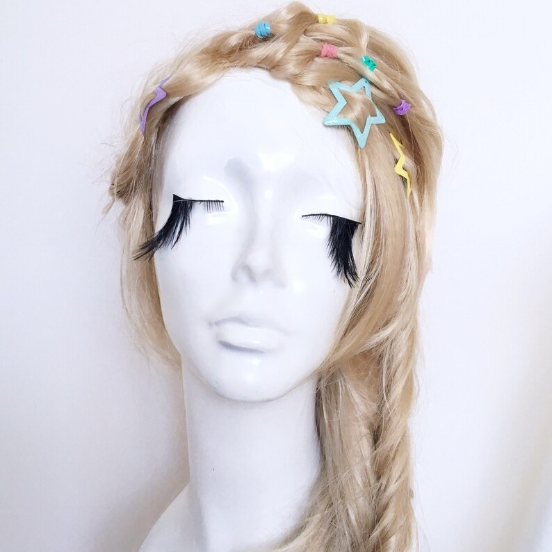2 Star Pastel Glitter 90s Y2k 2000S Hair Clips Mixed Combo Pack Set ...