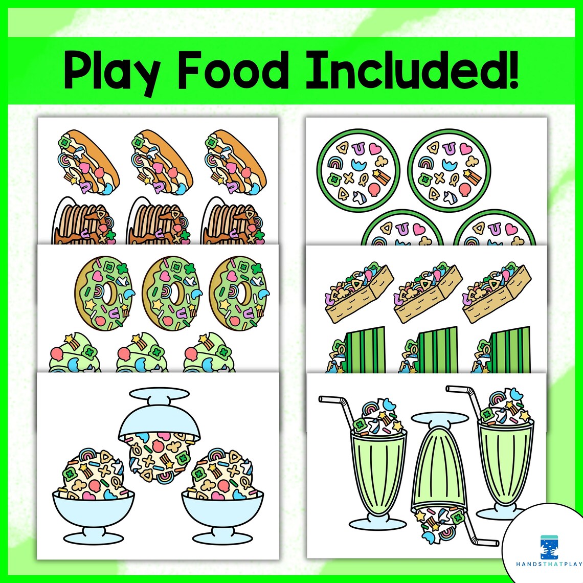 St. Patrick's Day Dramatic Play - Lucky's Cafe - Etsy