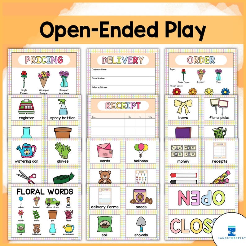 Flower Shop Dramatic Play - Florist Pretend Play - Etsy