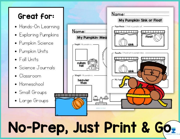 Pumpkin Science Investigation and Observation - Etsy