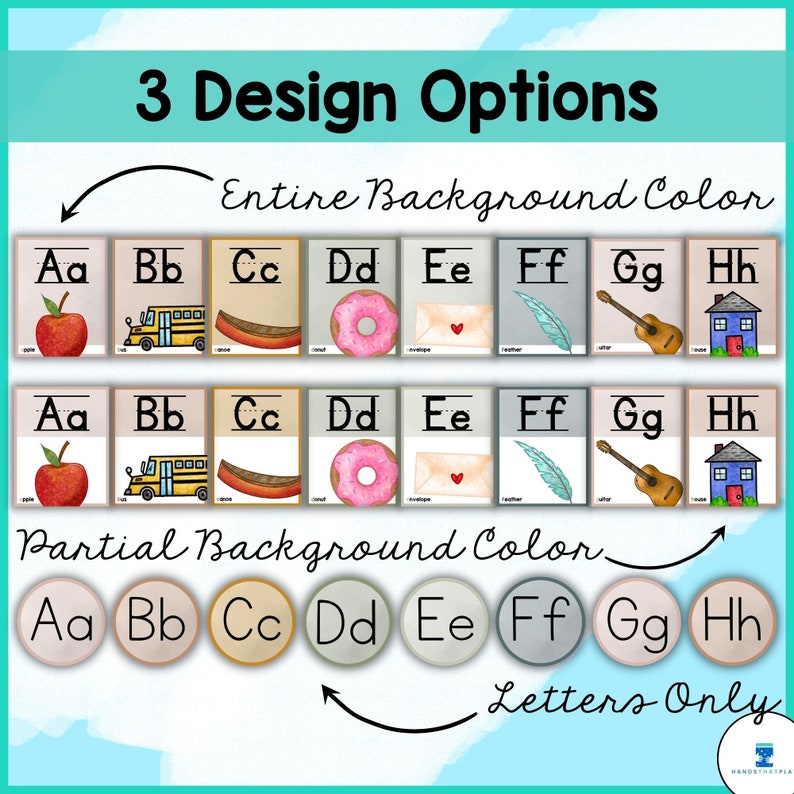 Alphabet Posters | Letter Formation | Neutral Boho | Classroom Decor - Etsy