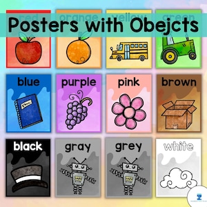 Color Posters | Rainbow Watercolors | Colorful Classroom Decor - Etsy