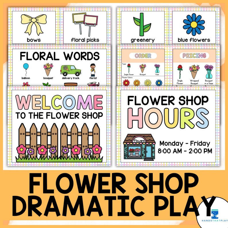 Flower Shop Dramatic Play - Florist Pretend Play - Etsy