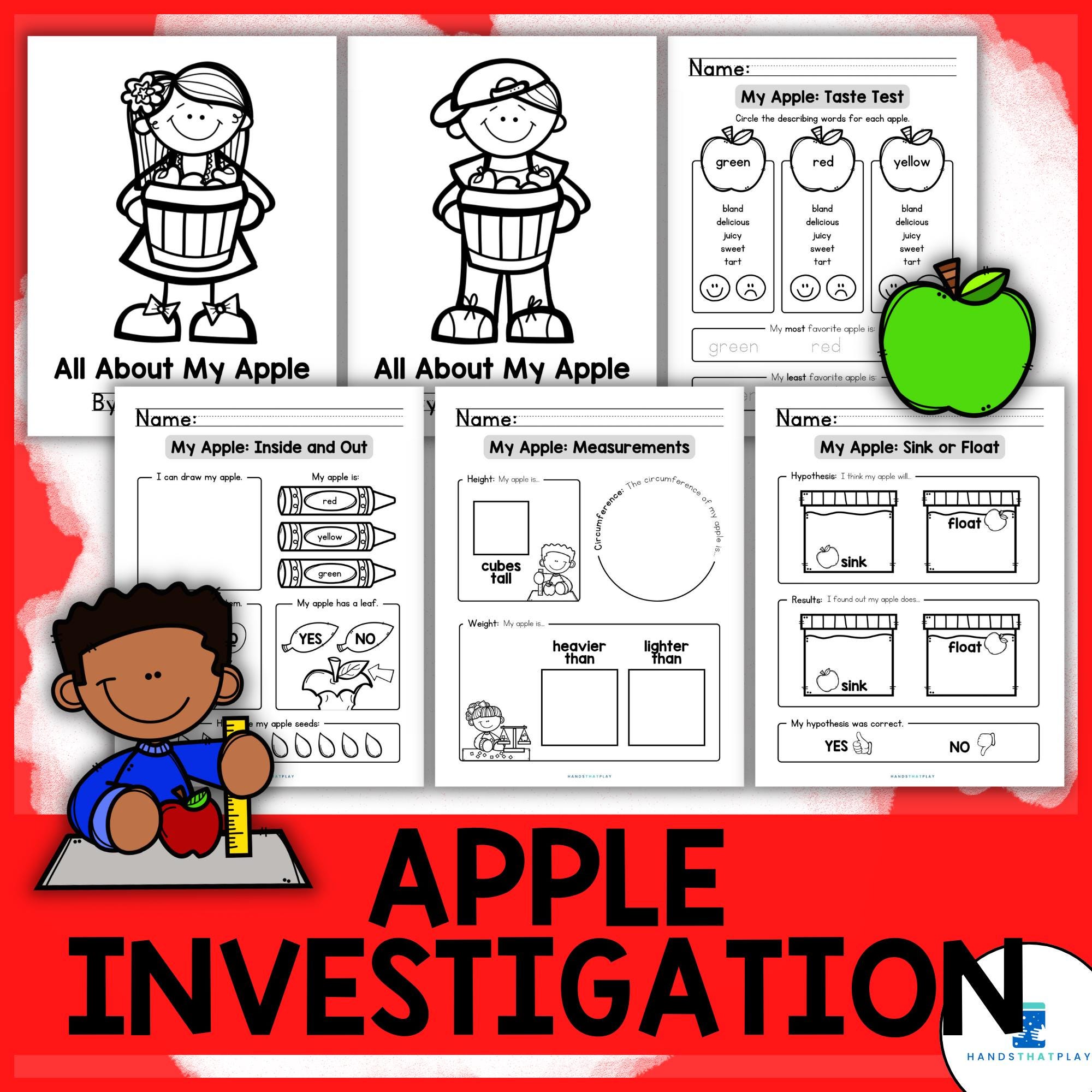 Apple Unit Study | All About Apples | Science, Math, Literacy, Craft ...