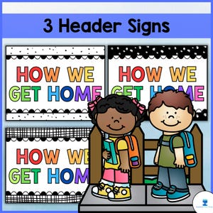 How We Go Home Dismissal Chart | Editable | How We Get Home Bulletin ...